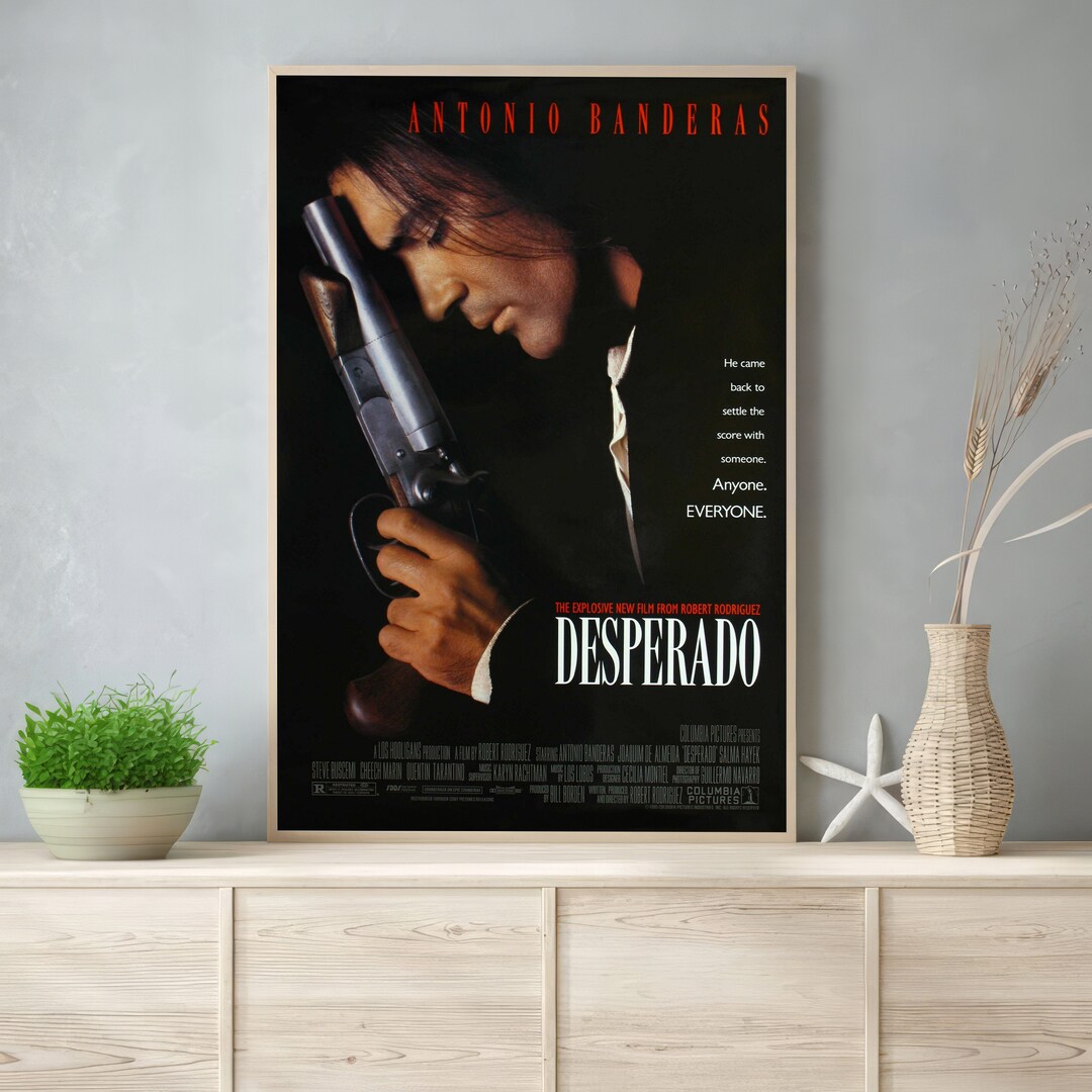 Desperado Movie Poster 1995 Film Room Decor Wall Art Poster Gift Canvas ...