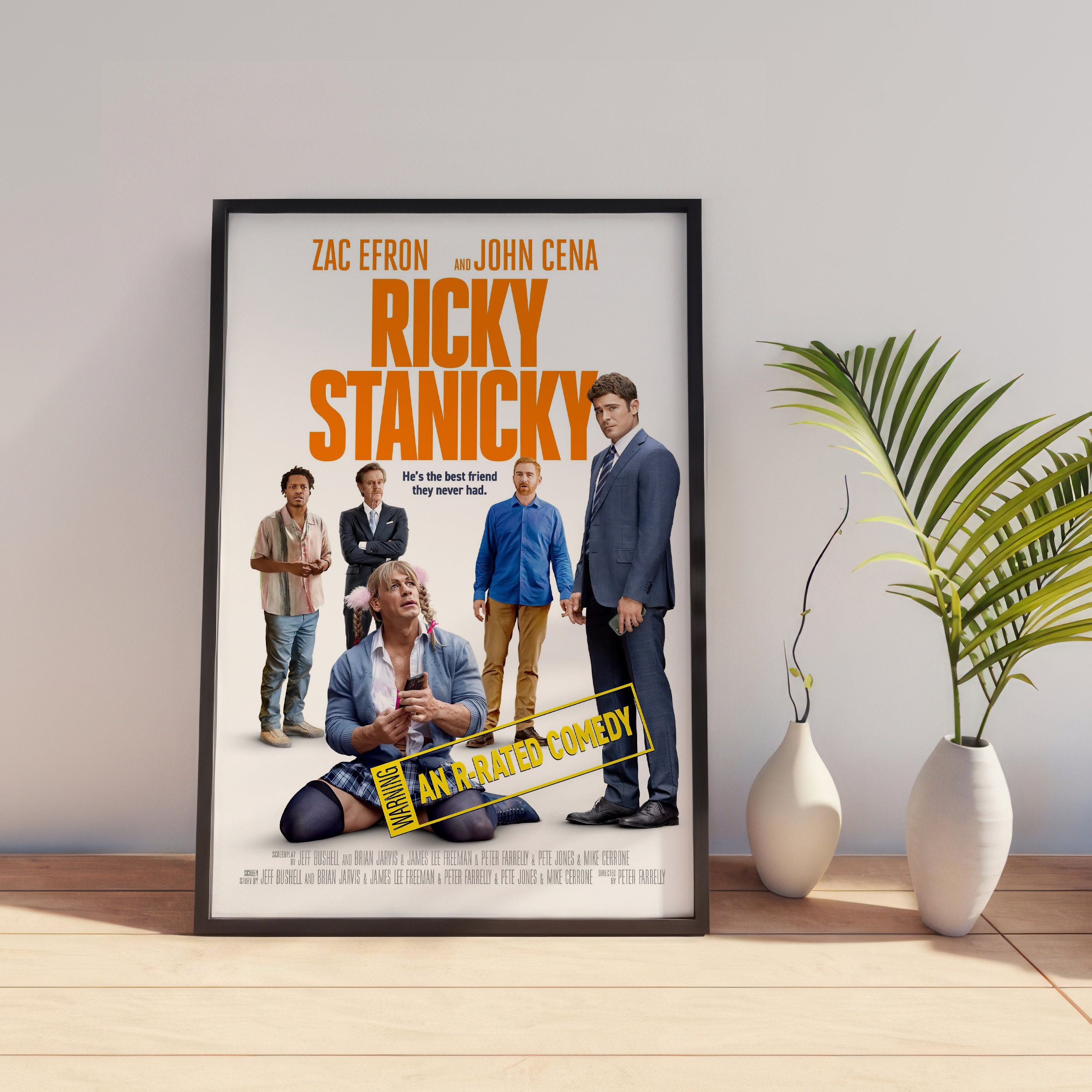Ricky Stanicky Movie Poster 2024 Film Room Decor Wall Art Poster Gift ...