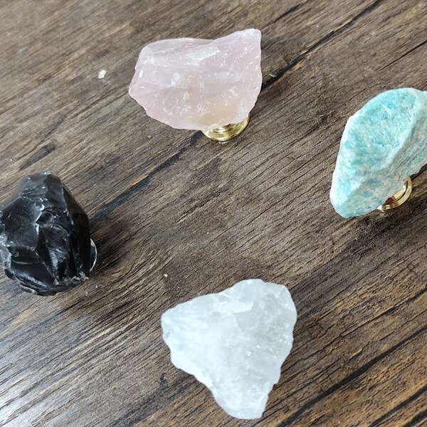 Gemstone Knobs - Etsy