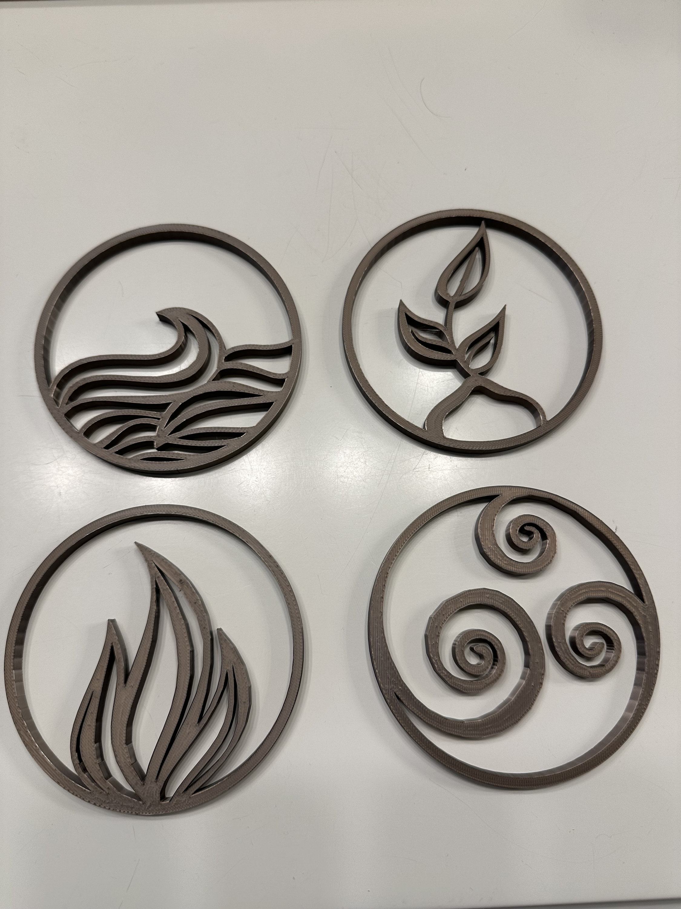 4 Elements 3d Printed - Etsy