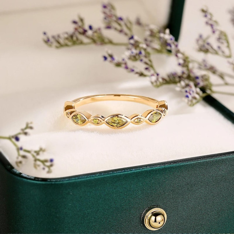 Brown Marquise Band - Etsy