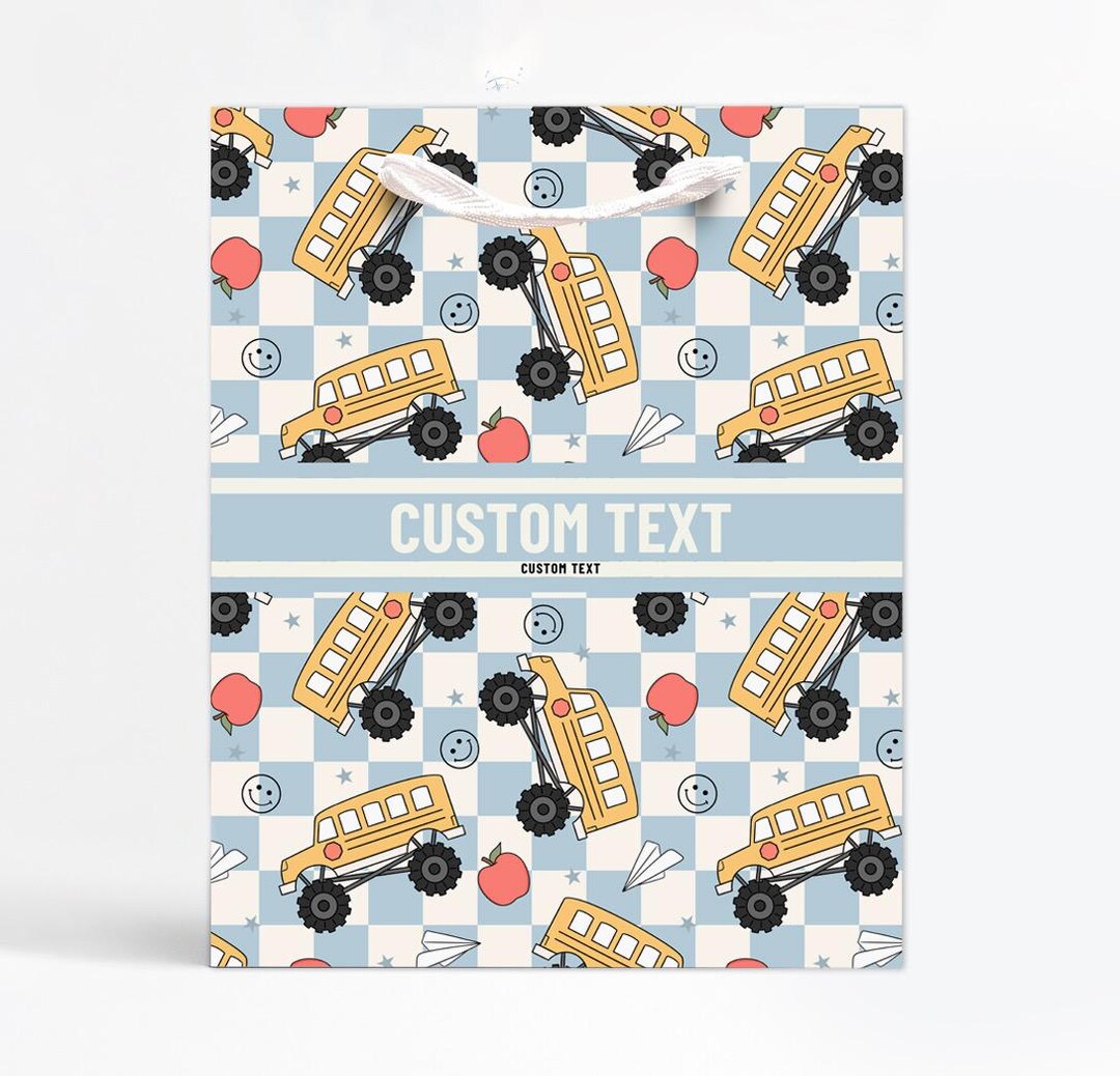 Back to School | Custom Gift Bags | Personalized | Teacher | Student ...