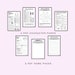 Character and Home Profile Template Sheets: Digital and Printable PDF ...