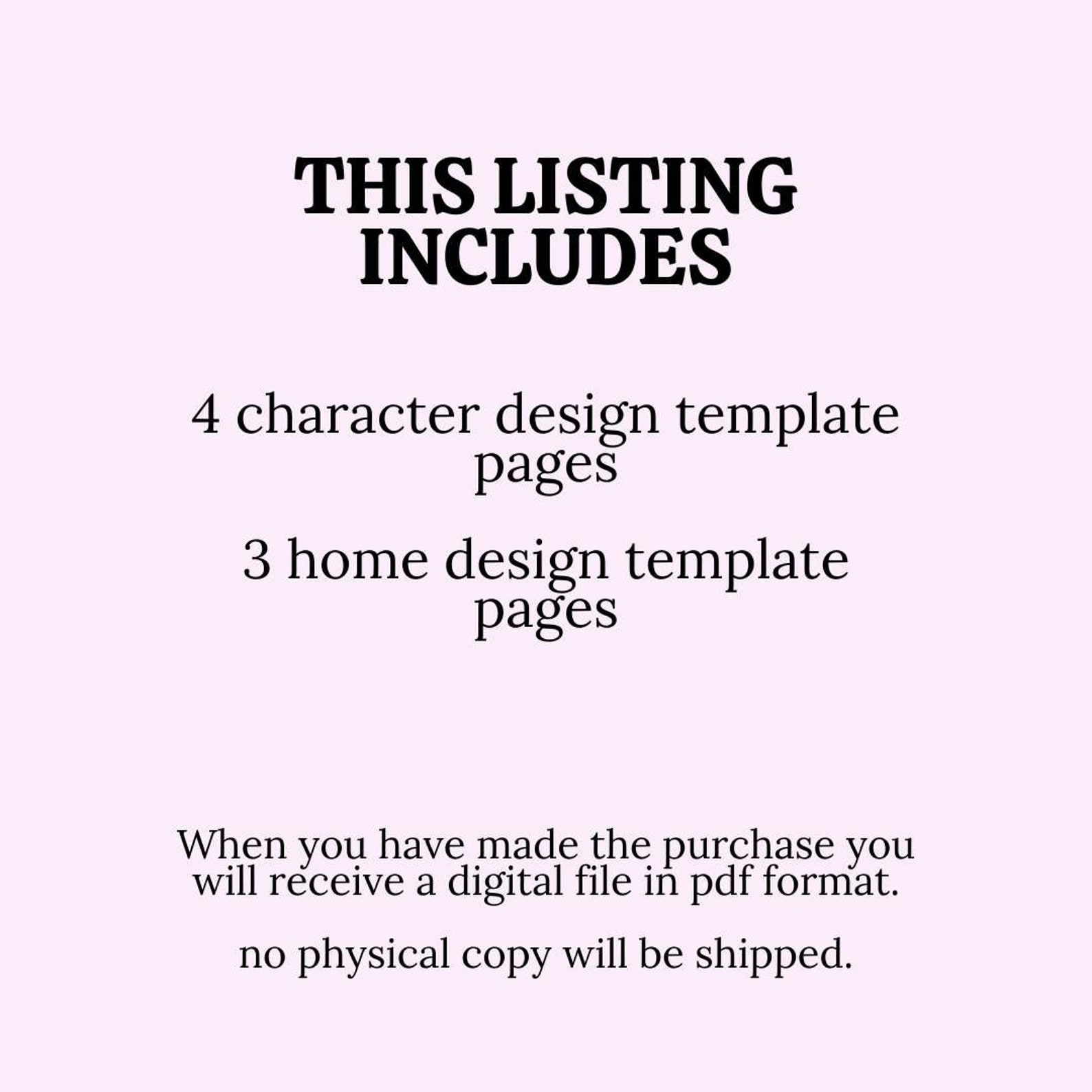 Character and Home Profile Template Sheets: Digital and Printable PDF ...