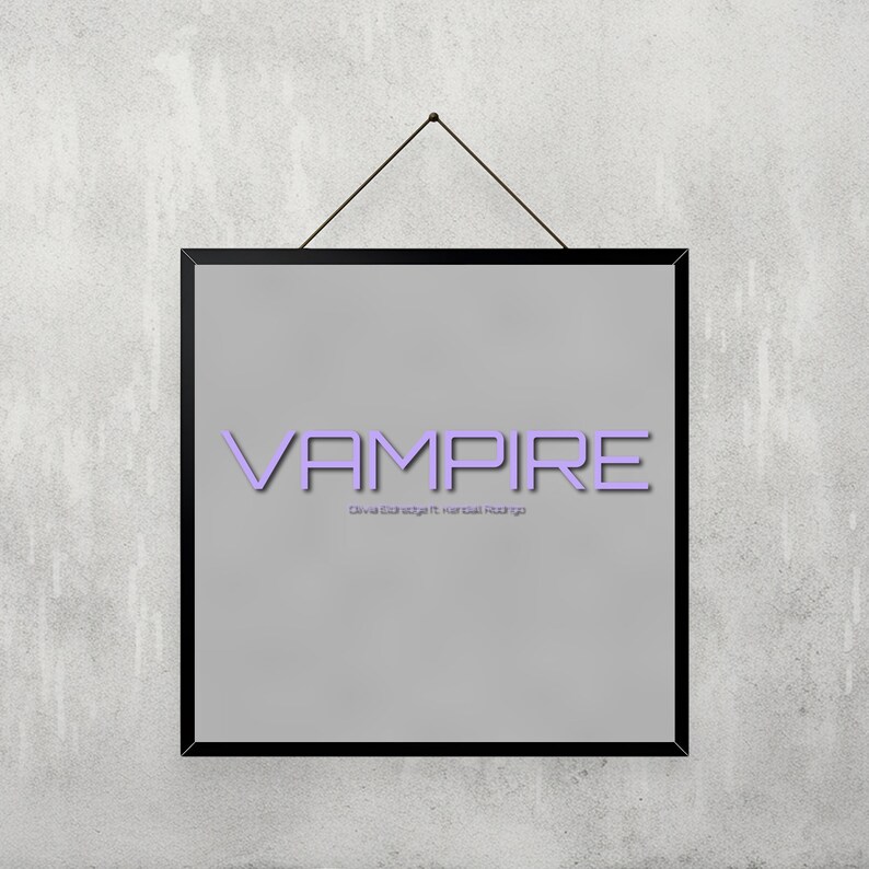 Olivia Rodrigo Album Cover Poster-vampire feat. Kendall Rodrigo Single ...