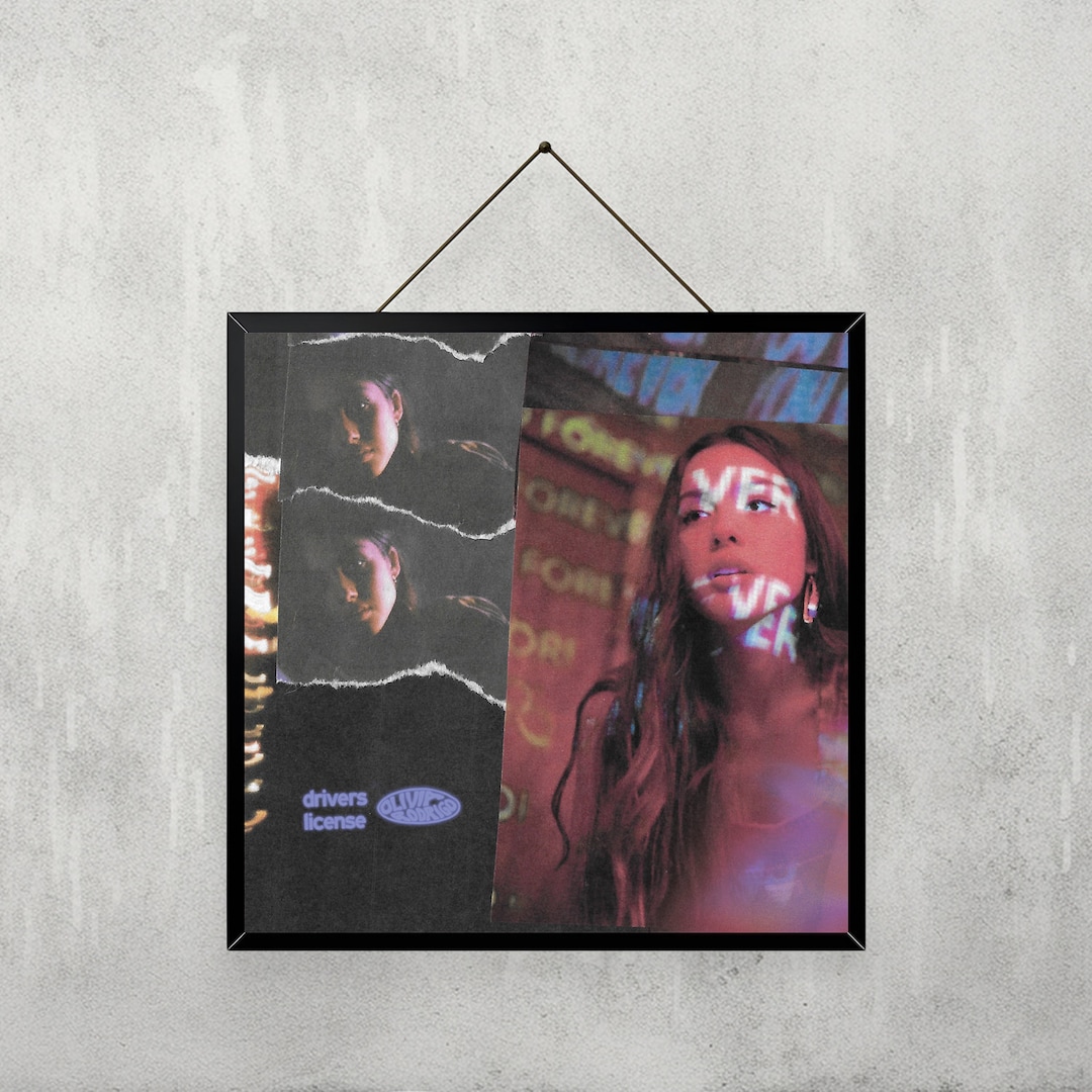 Olivia Rodrigo Album Cover Poster-drivers License Single album Print ...