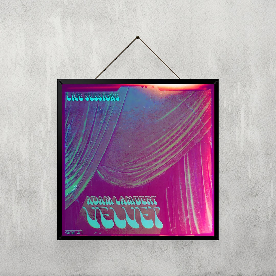 Adam Lambert Album Cover Poster-velvet Side A the Live Sessions EP ...