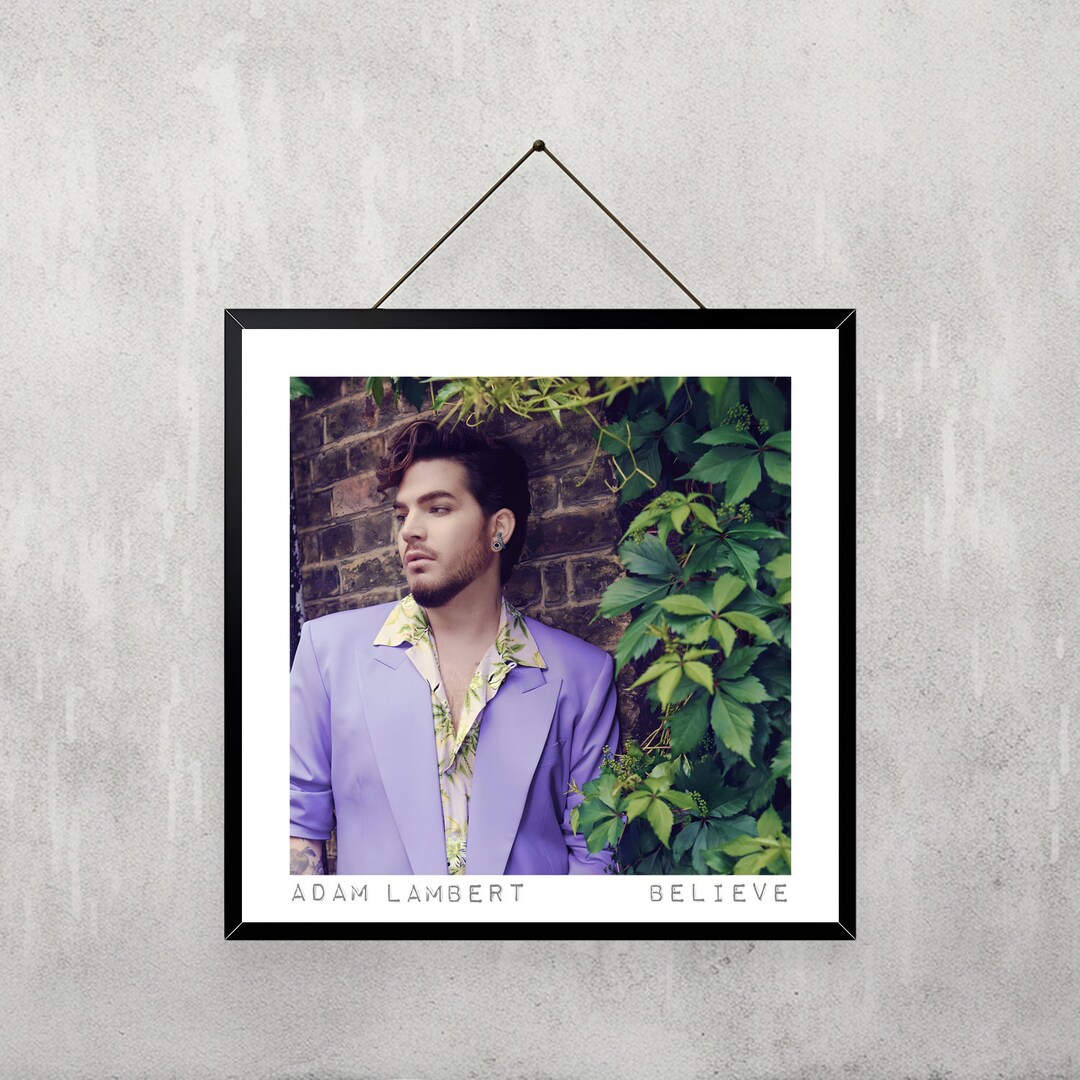 Adam Lambert Album Cover Poster-believe Single album Print-unframed ...