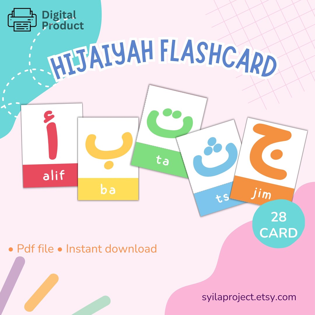 Printable Hijaiyah Flashcards – Arabic Alphabet Learning Cards ...