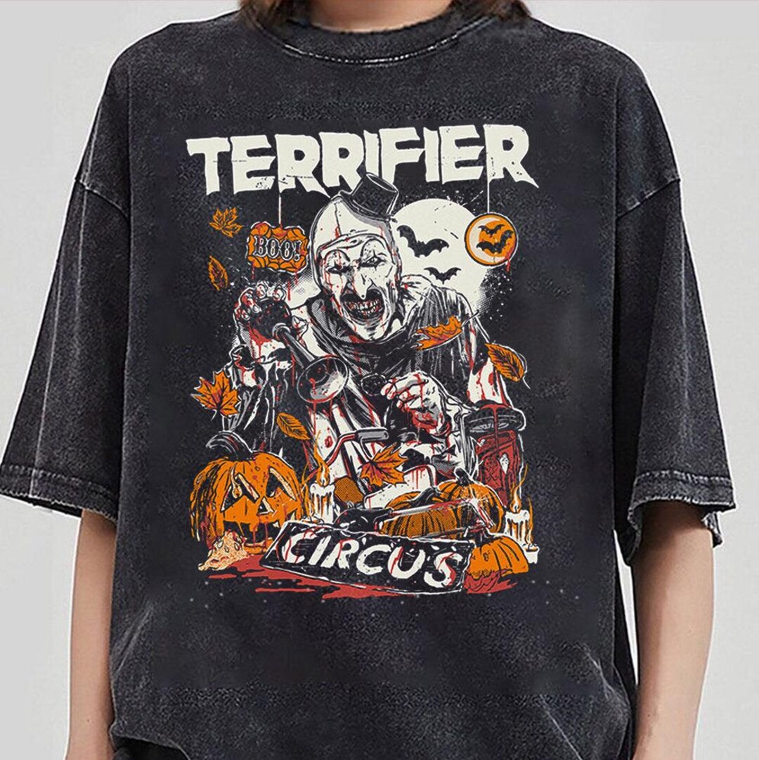 Vintage Terrifier Horror Movie Sweatshirt, Spooky Season Sweatshirt ...