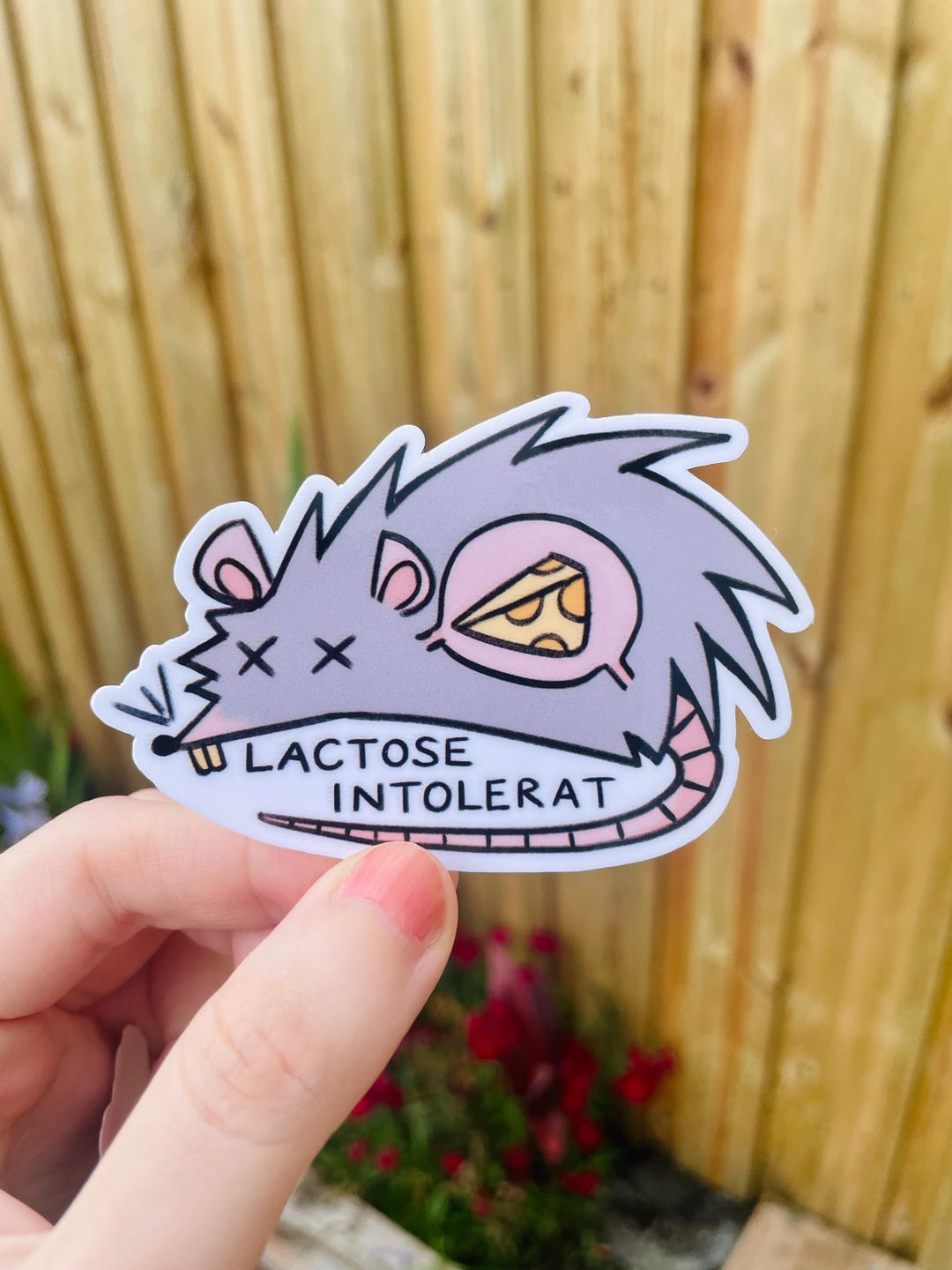 Lactose Intolerat Vinyl Sticker - Etsy