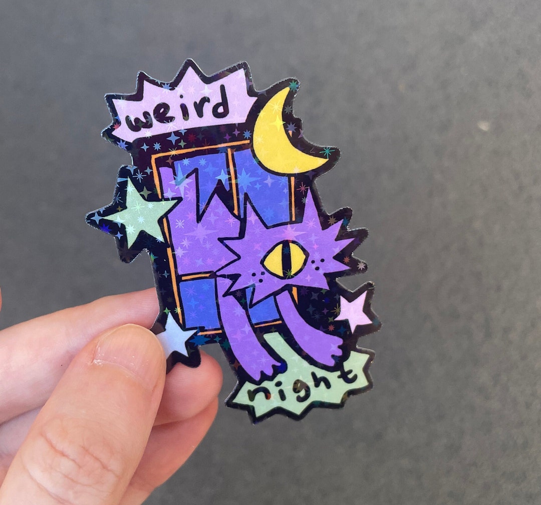 Weird Night Vinyl Sticker - Etsy