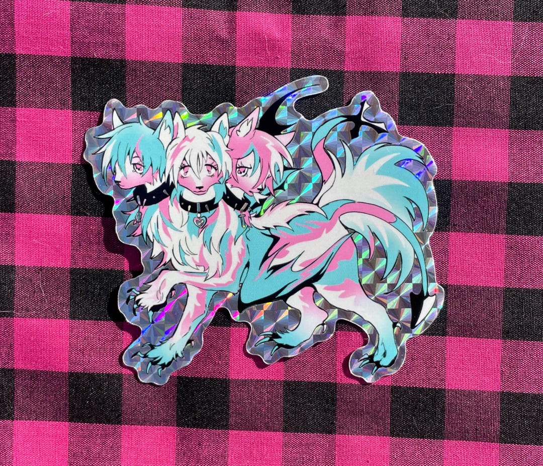 Trans Creature Prism Holo Vinyl Sticker - Etsy