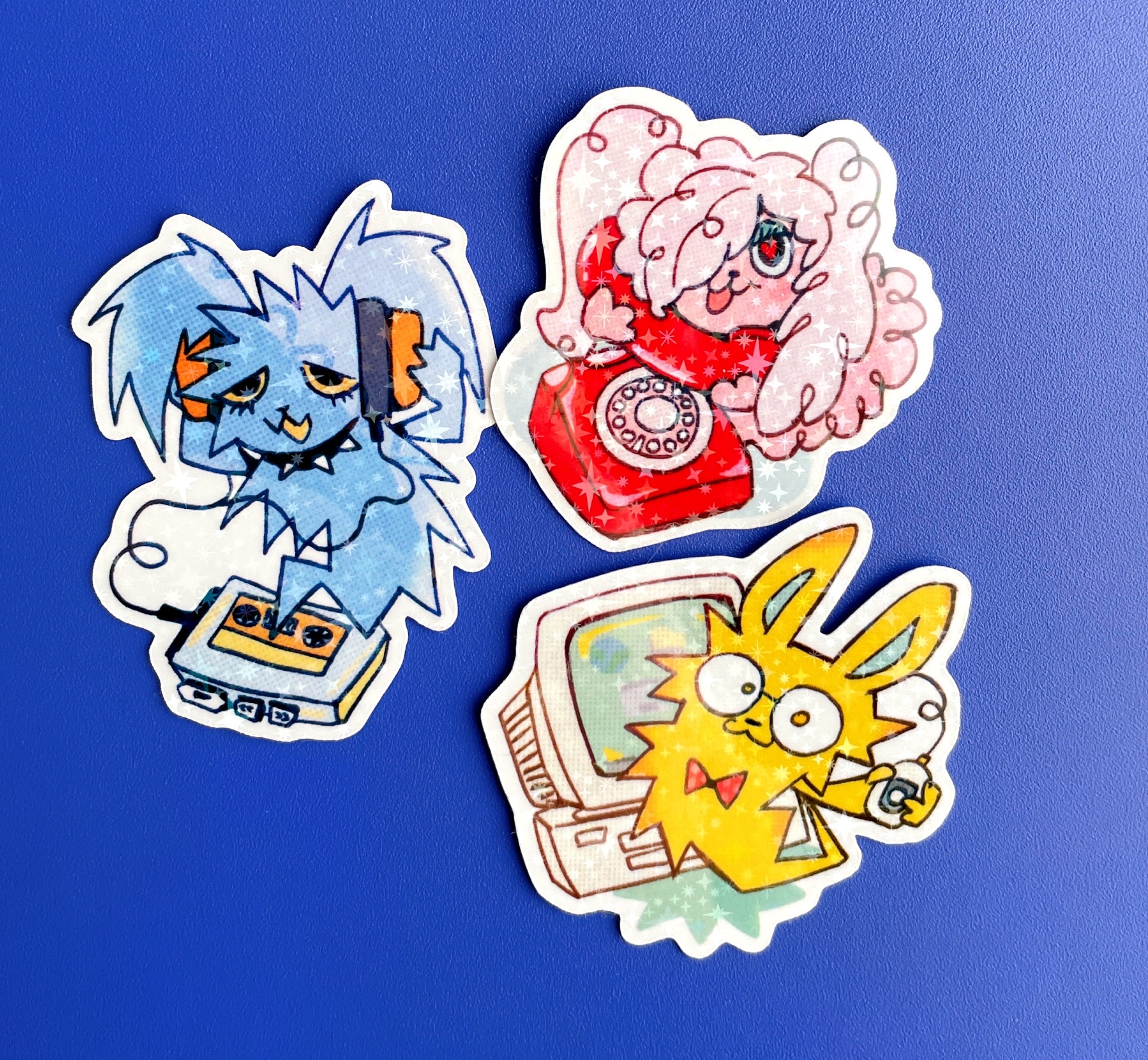 Music-loving Retro Bunny Vinyl Sticker - Etsy