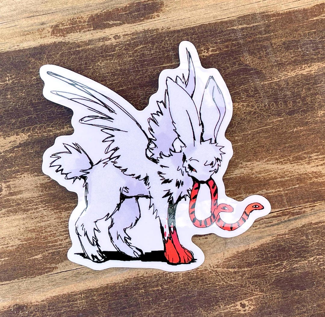 Bunny Vermin Clear Vinyl Sticker - Etsy