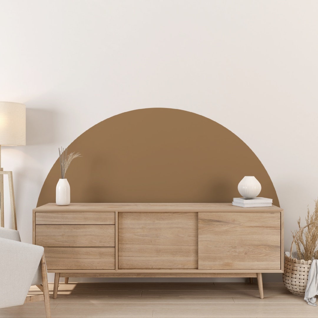 Semicircle Sticker, Half Circle Decal, Arch Wall Decal, Semi Round ...