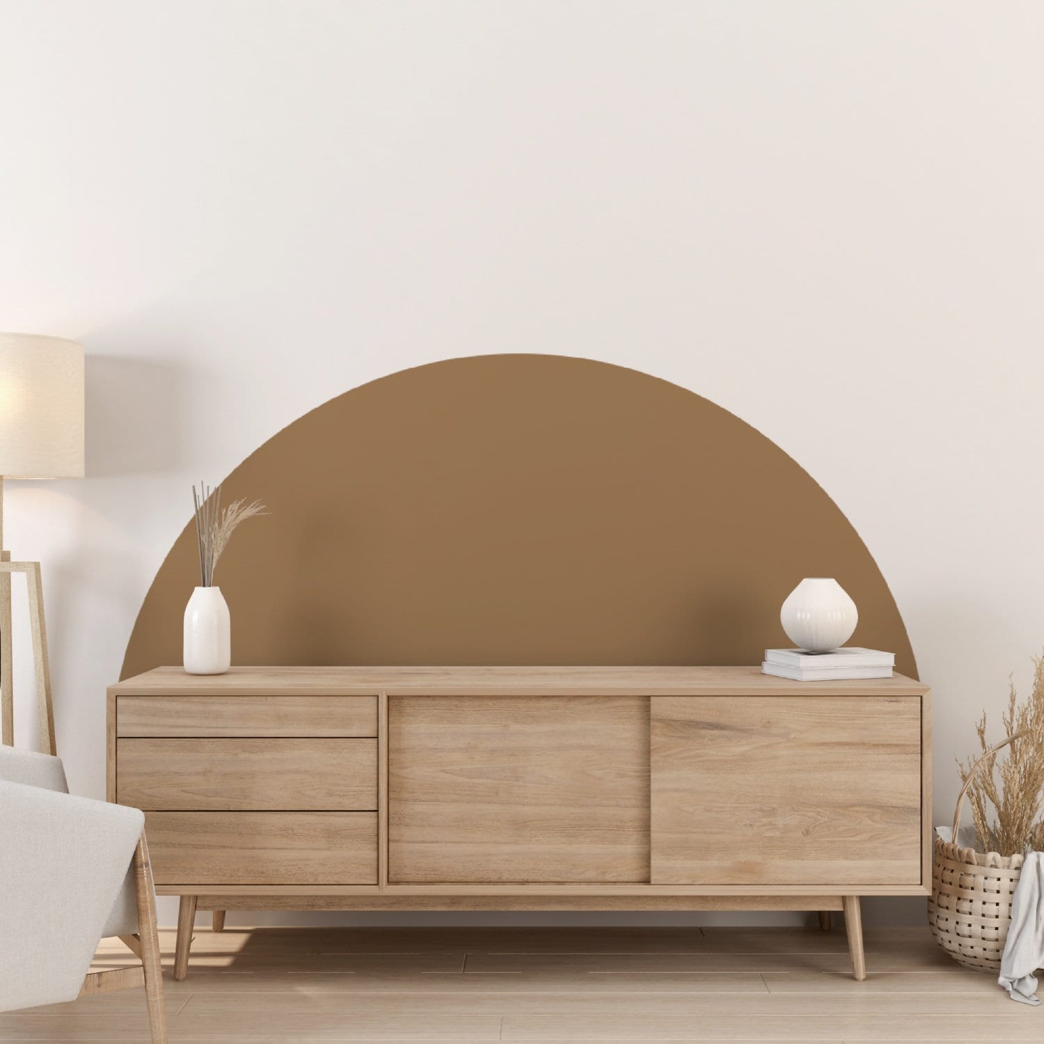 Semicircle Sticker, Half Circle Decal, Arch Wall Decal, Semi Round ...