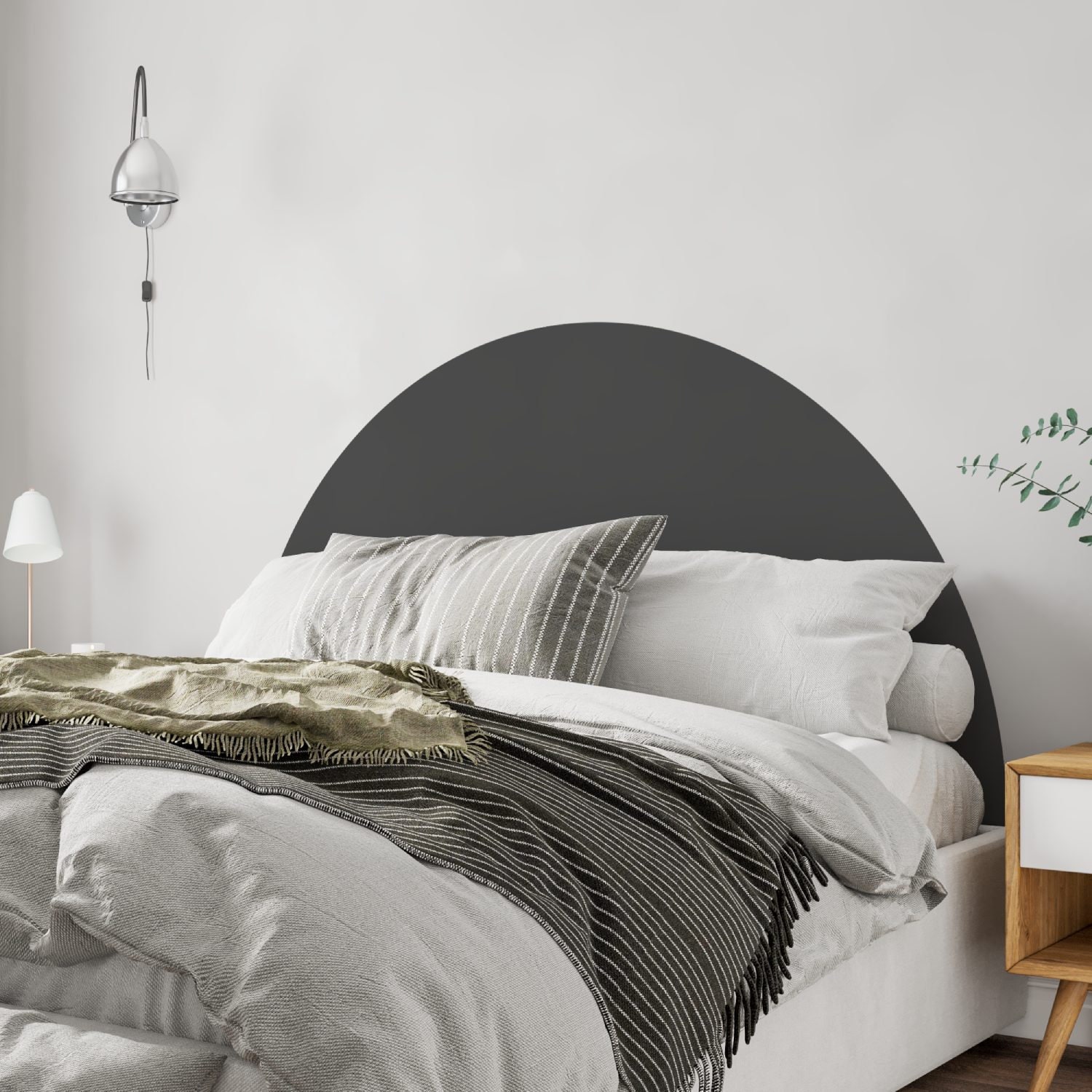 Semicircle Sticker, Half Circle Decal, Arch Wall Decal, Semi Round ...