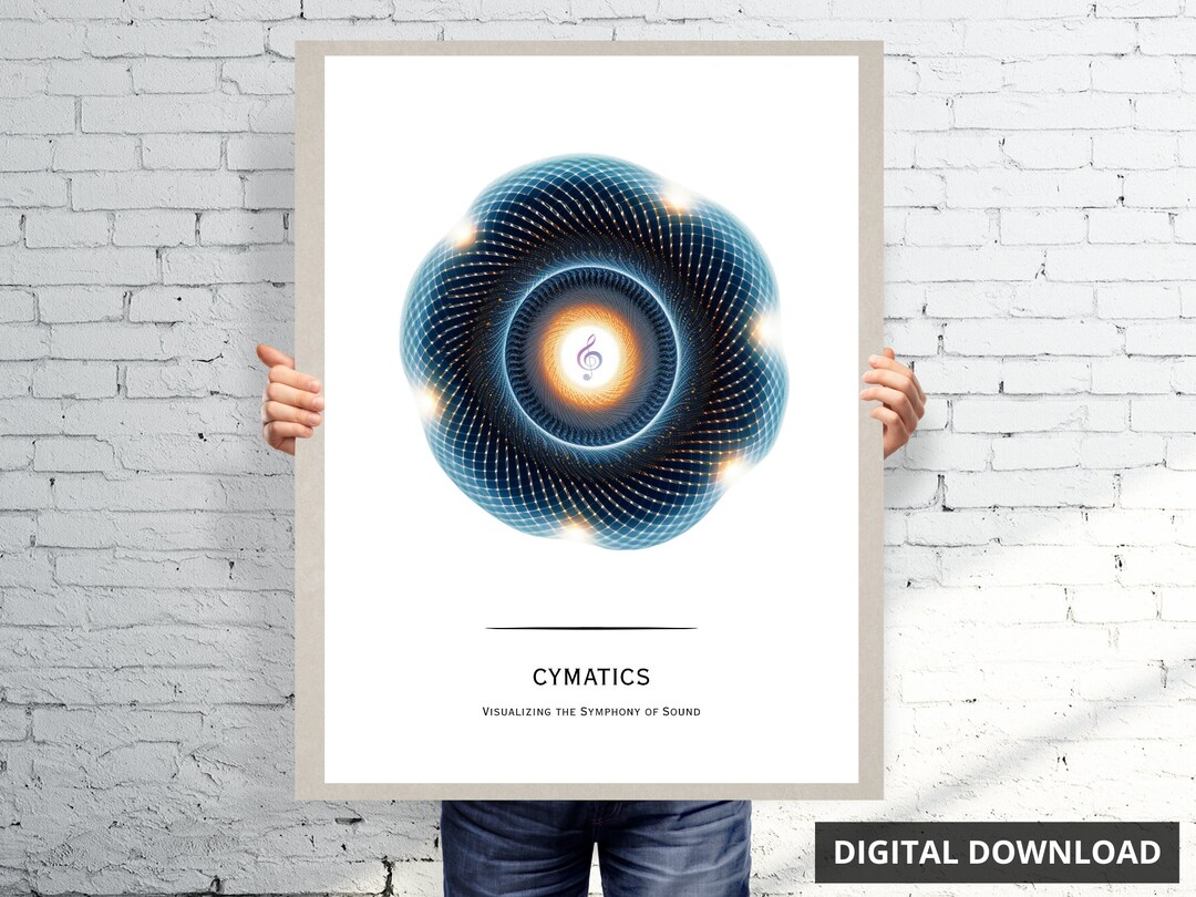 Cymatics Art Print: Visualizing the Symphony of Sound Hi-res 300dpi ...