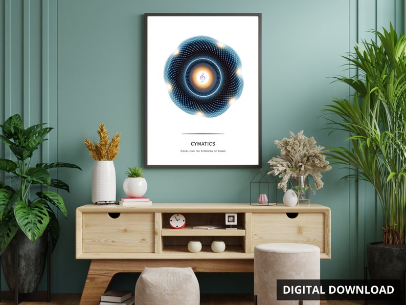 Cymatics Art Print: Visualizing the Symphony of Sound Hi-res 300dpi ...