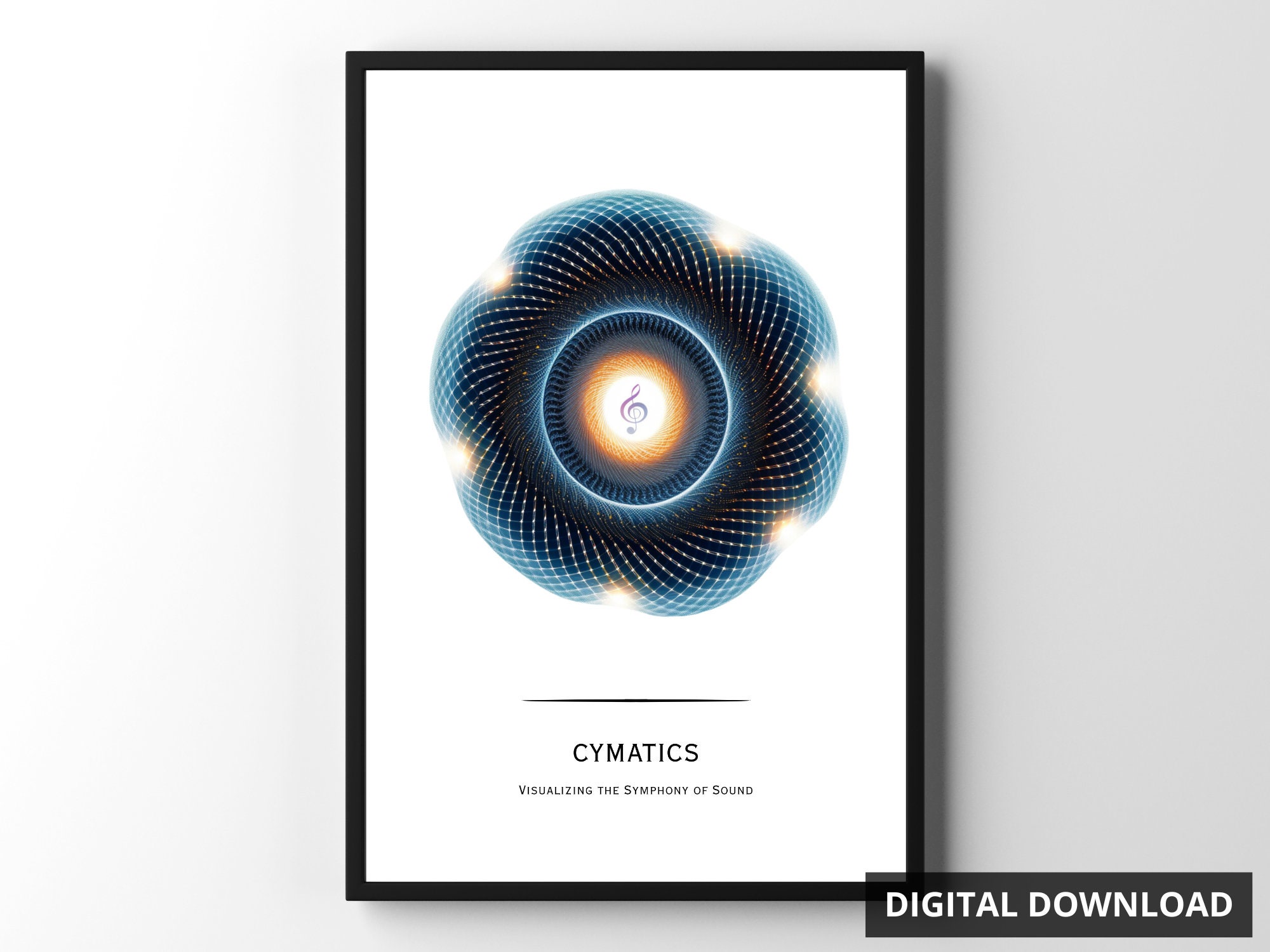 Cymatics Art Print: Visualizing the Symphony of Sound Hi-res 300dpi ...