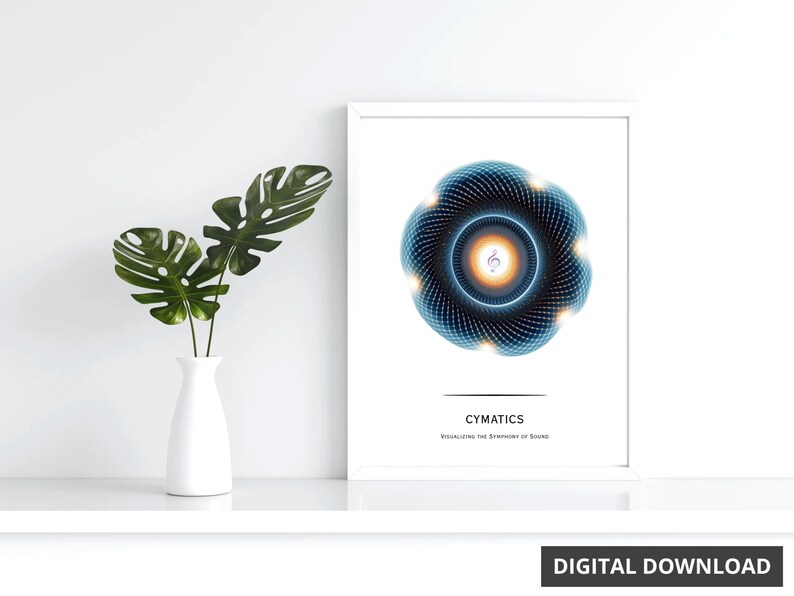 Cymatics Art Print: Visualizing the Symphony of Sound Hi-res 300dpi ...