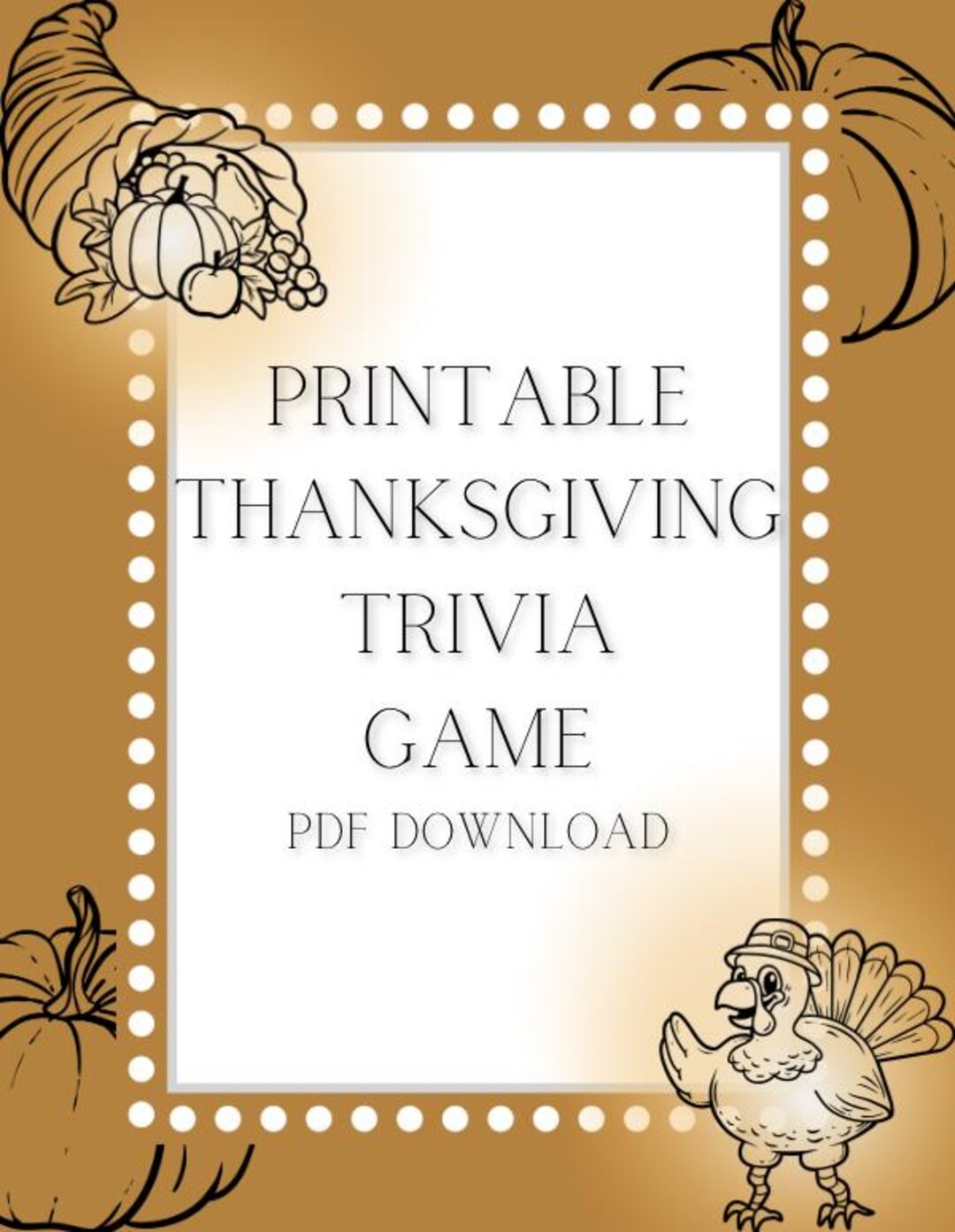 Thanksgiving Trivia Downloadable PDF Game & Answer Sheet! - Etsy