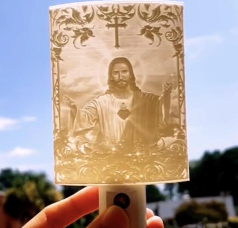 Sacred Heart of Jesus ,jesus Bedside Lamp, Jesus Art,christian ...