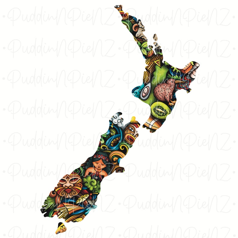 Aotearoa PNG, Kiwiana PNG, New Zealand PNG, Digital, Cricut Cut Filess ...