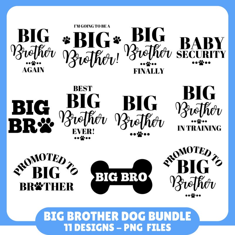 Dog Big Brother - Etsy
