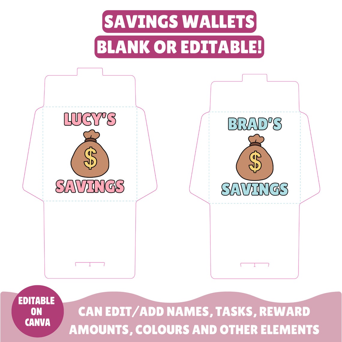 Kids Reward Bucks, Editable Kids Reward Bucks, Printable, Mum Bucks ...