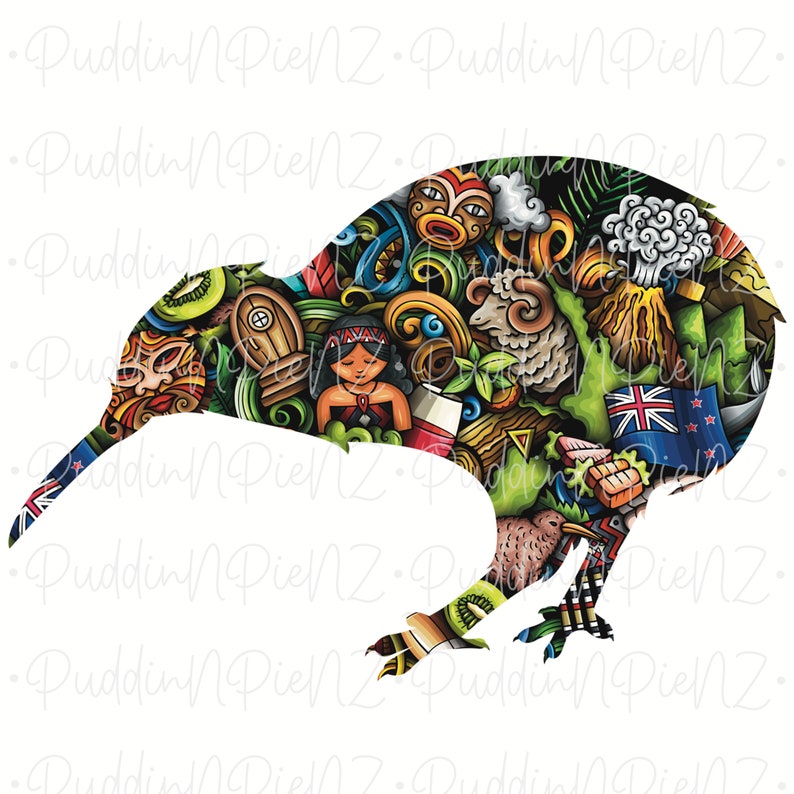 Aotearoa PNG, Kiwiana PNG, New Zealand PNG, Digital, Cricut Cut Filess ...