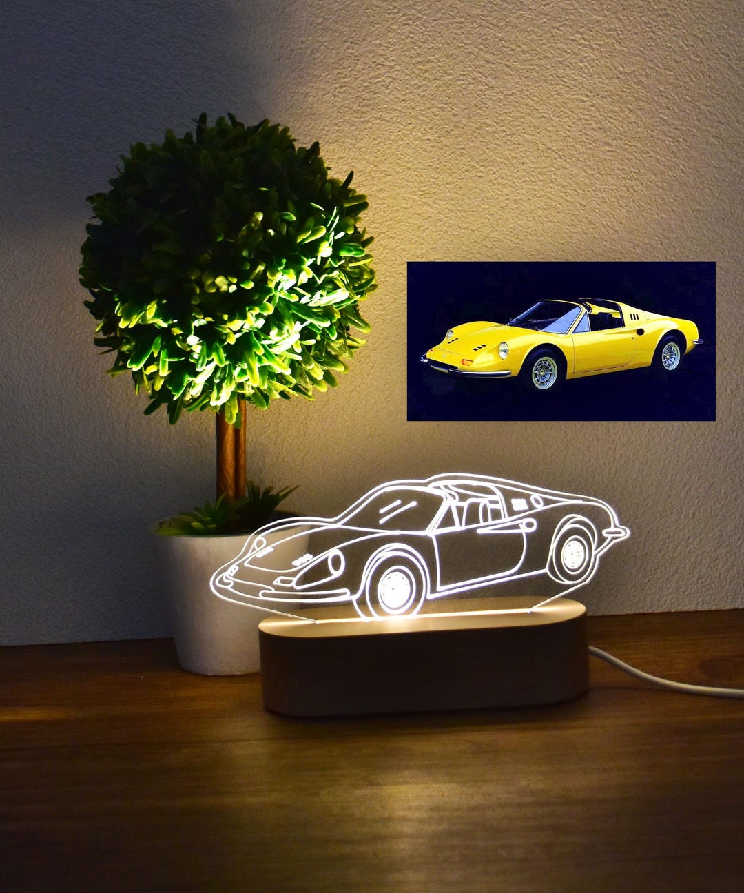Custom 3D Car Night Light, Gift for Boyfriend, Super Car Truck ...