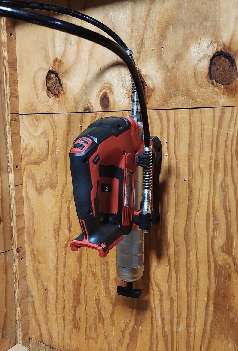 Milwaukee M18 Grease Gun Wall Mount 3D Printed PLA Durable Tool Holder ...