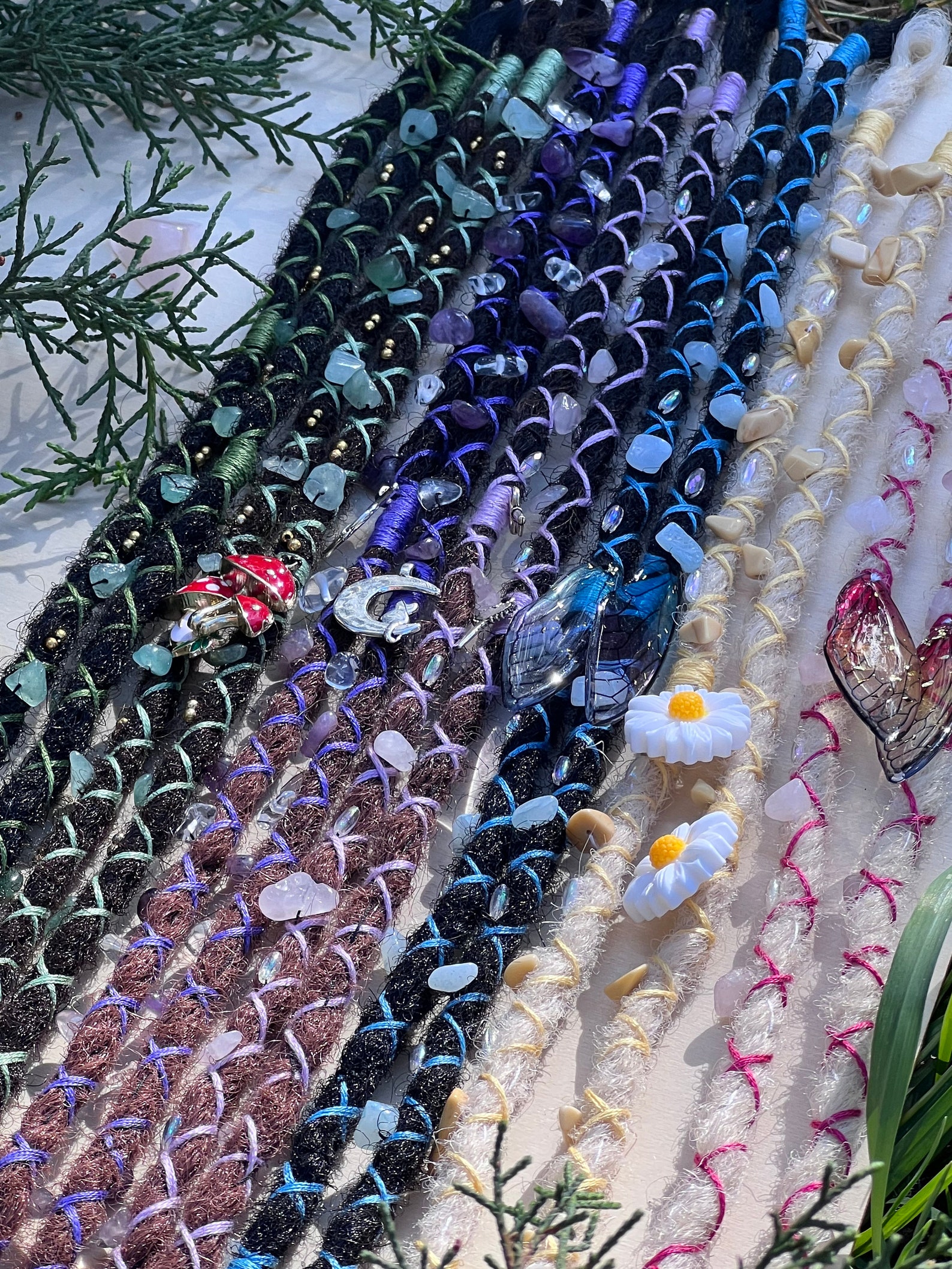 Fairytale Fairy Synthetic Dreadlocks Fairy Locks Clip in Dreadlocks ...