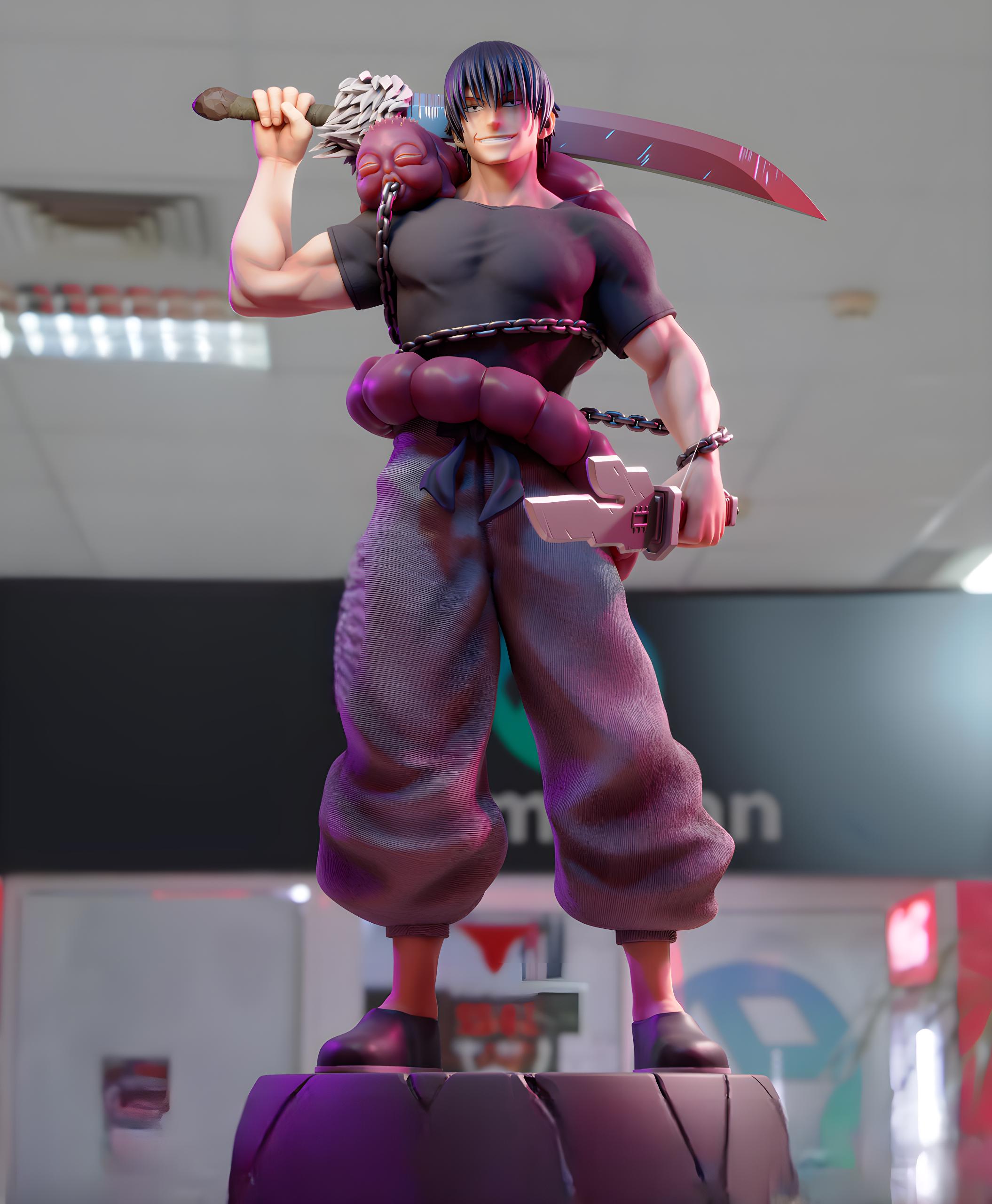 Toji Inspired 3D Printed Figurine | Hand-painted | Optional Engraved ...