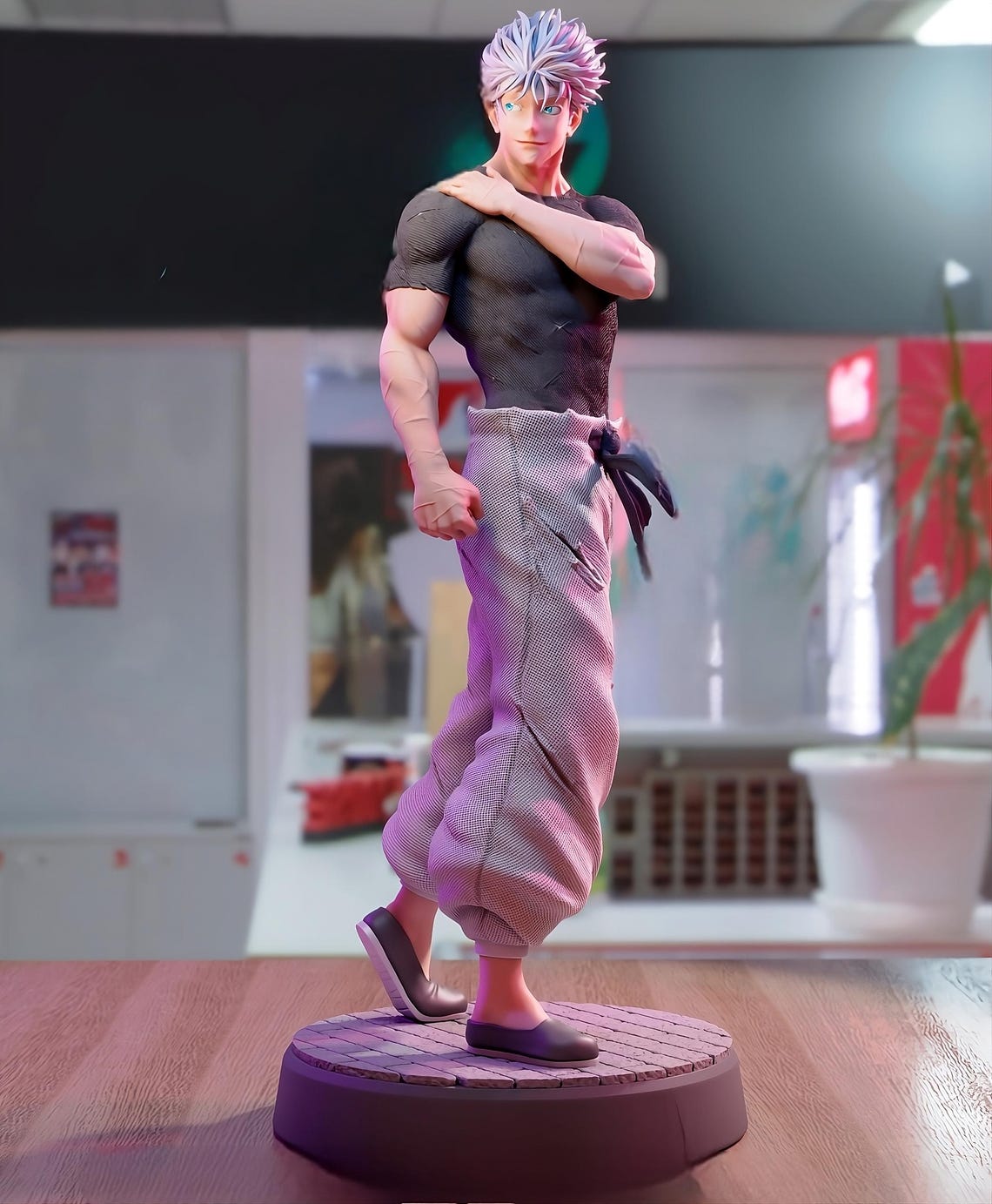 Fan_ Art_gojo Anime Inspired 3D Printed Figurine Hand-painted ...