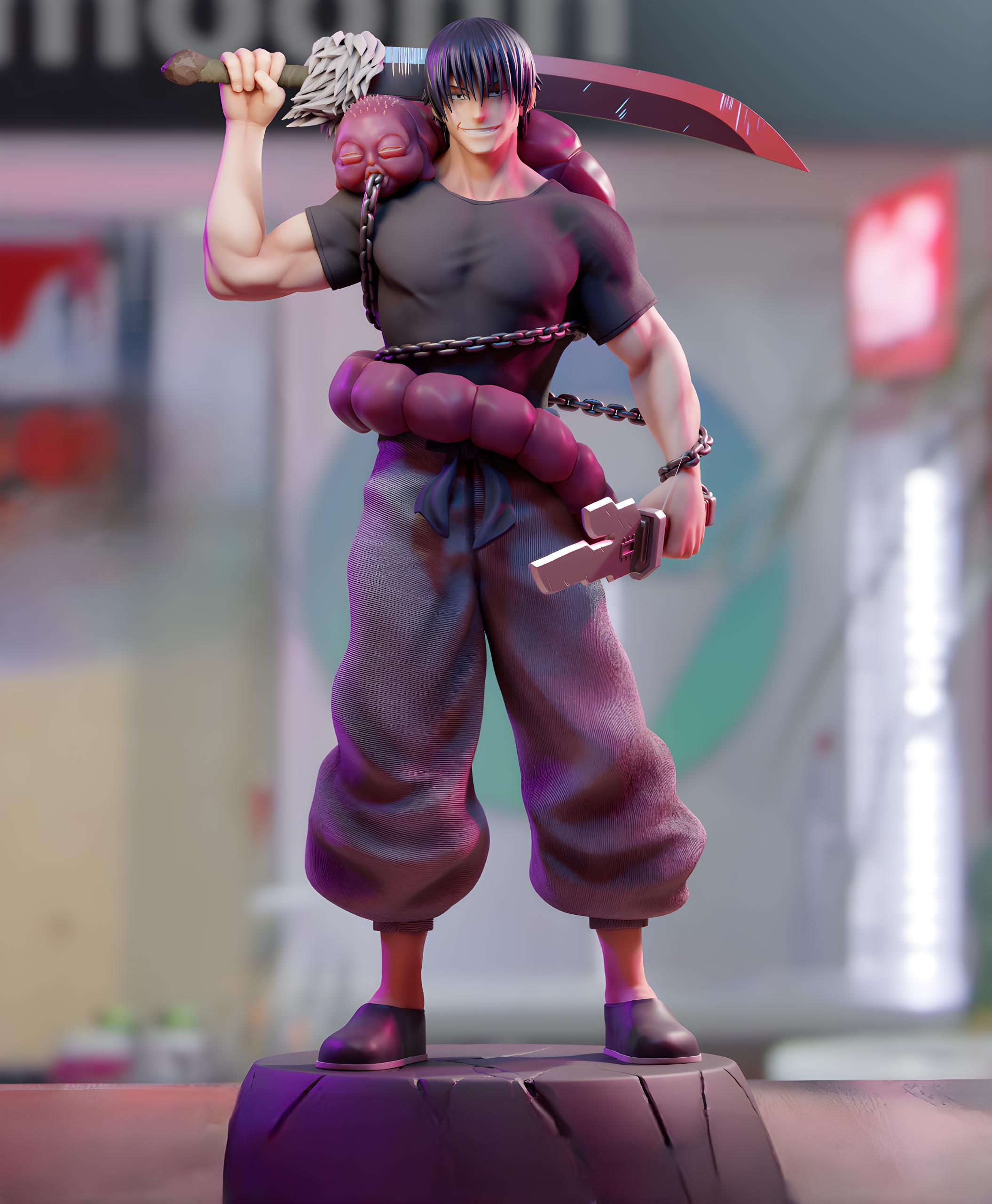 Toji Inspired 3D Printed Figurine | Hand-painted | Optional Engraved ...