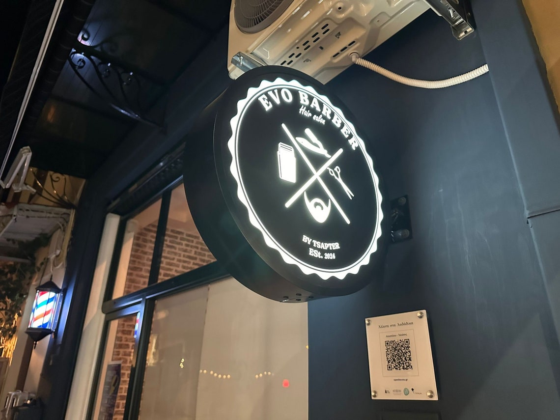 Custom Illuminated Store Front Sign, Blade Sign, Outdoor Sign, Double ...