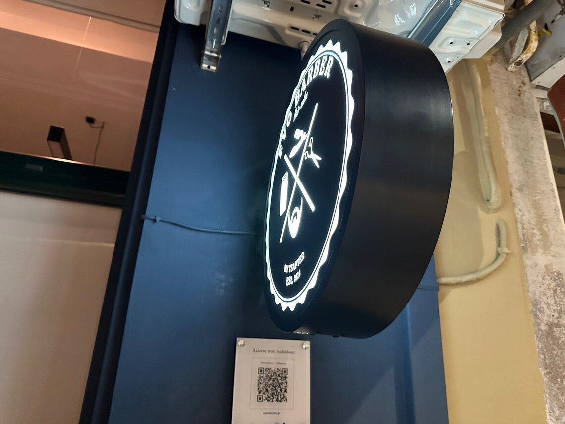 Custom Illuminated Store Front Sign, Blade Sign, Outdoor Sign, Double ...