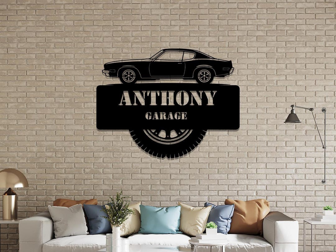 Personalized Muscle Car Garage Metal Sign – Vintage Auto Decor - Etsy