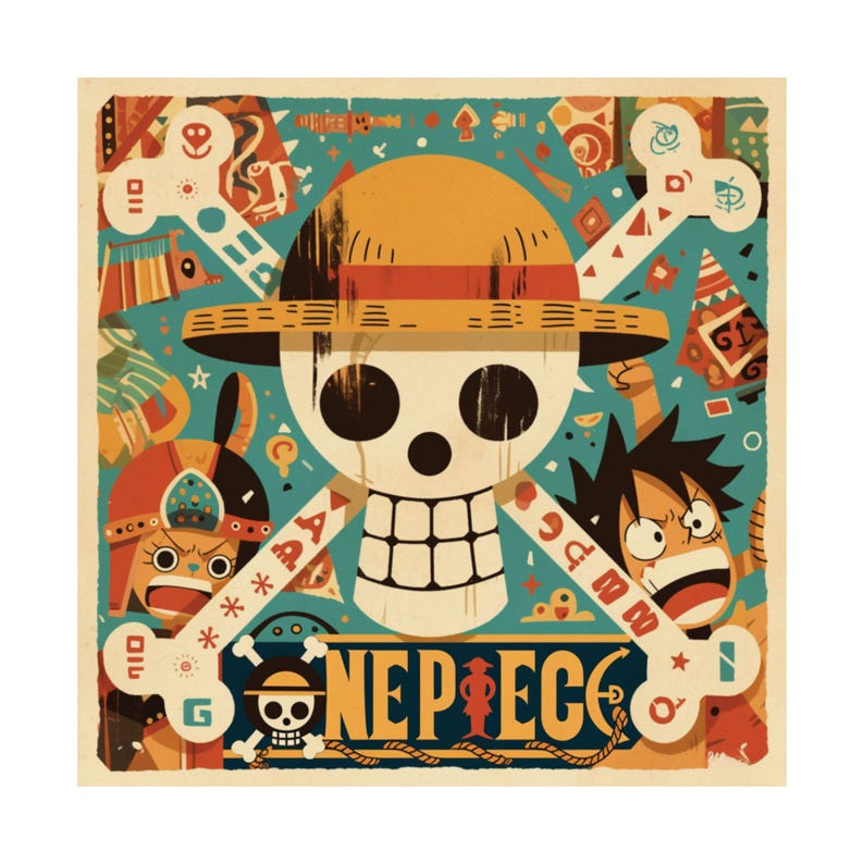 Straw Hat Pirates Poster, One Piece Anime Decor, Anime Poster, Anime ...