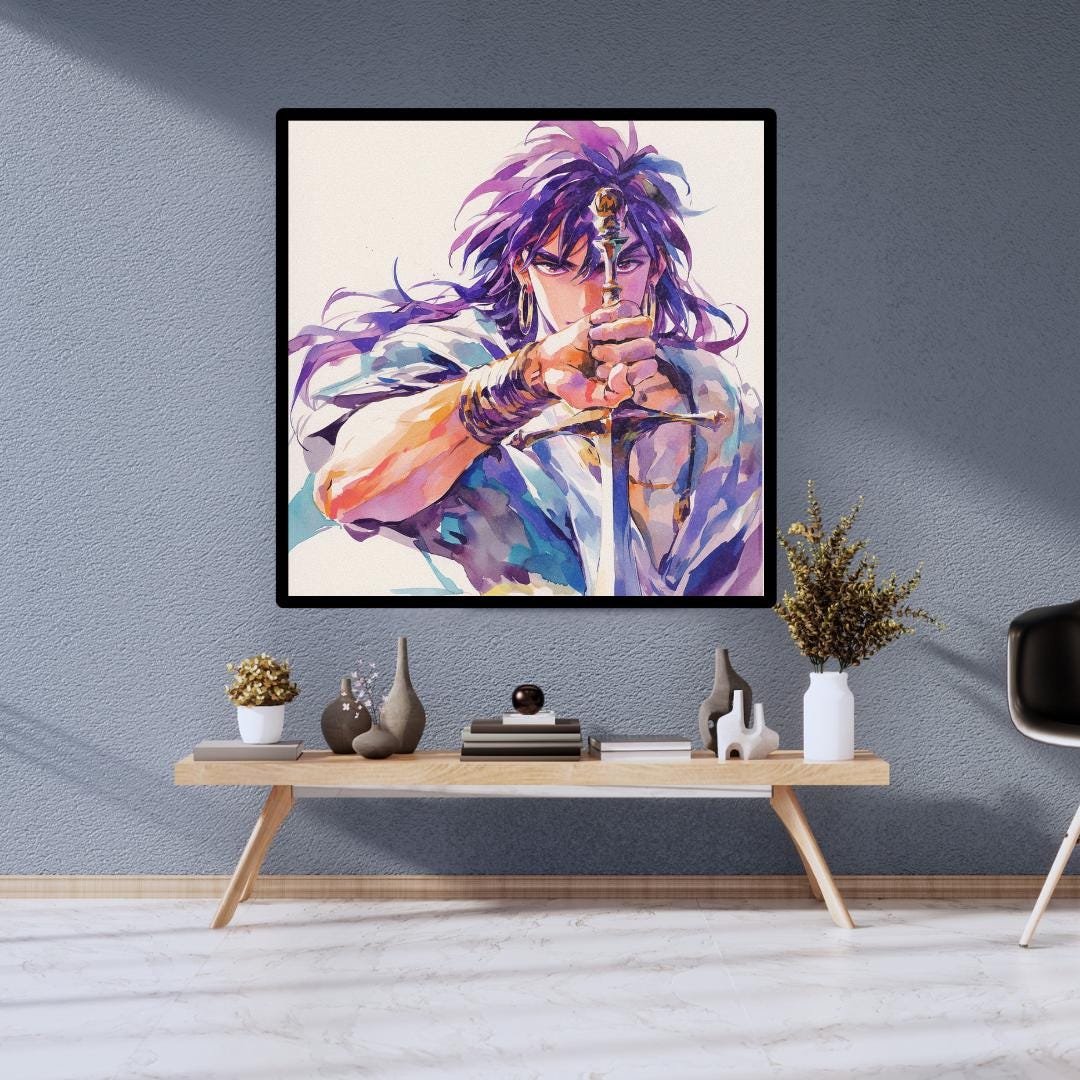 Sinbad Poster V4, Japanese Poster, Anime Poster, Anime Wall Art, Magi ...