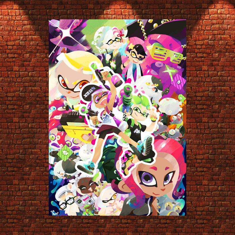 Splatoon Poster Game Print - Etsy