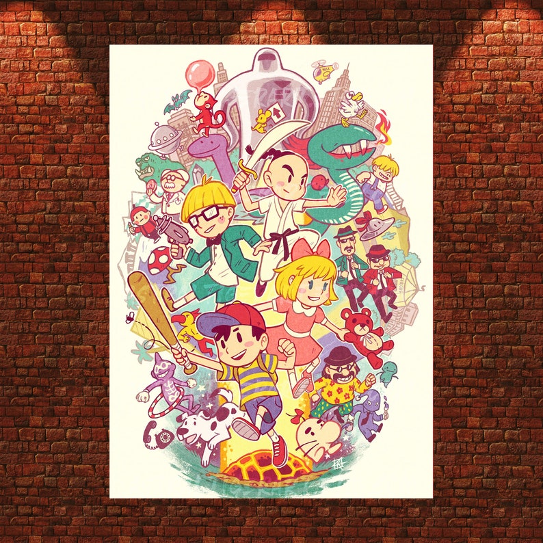 Earthbound Poster Game Print - Etsy