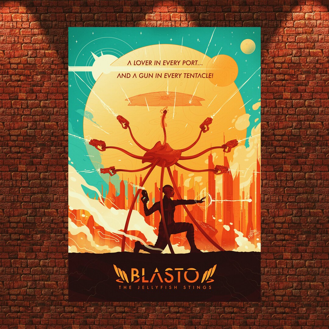 Mass Effect Poster Game Print Etsy