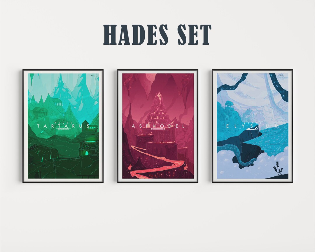 3pc SET Hades Poster Game Print - Etsy