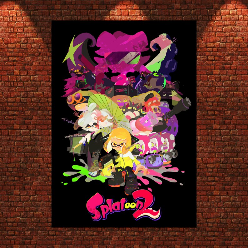 Splatoon Poster Game Print - Etsy