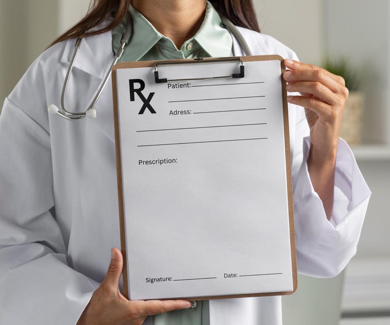 Custom Doctors Editable Prescription Template, Rx Template ...