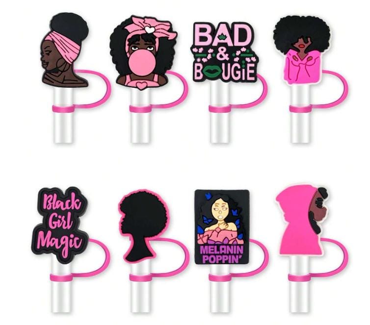 Black Girl Magic Straw Toppers - Etsy